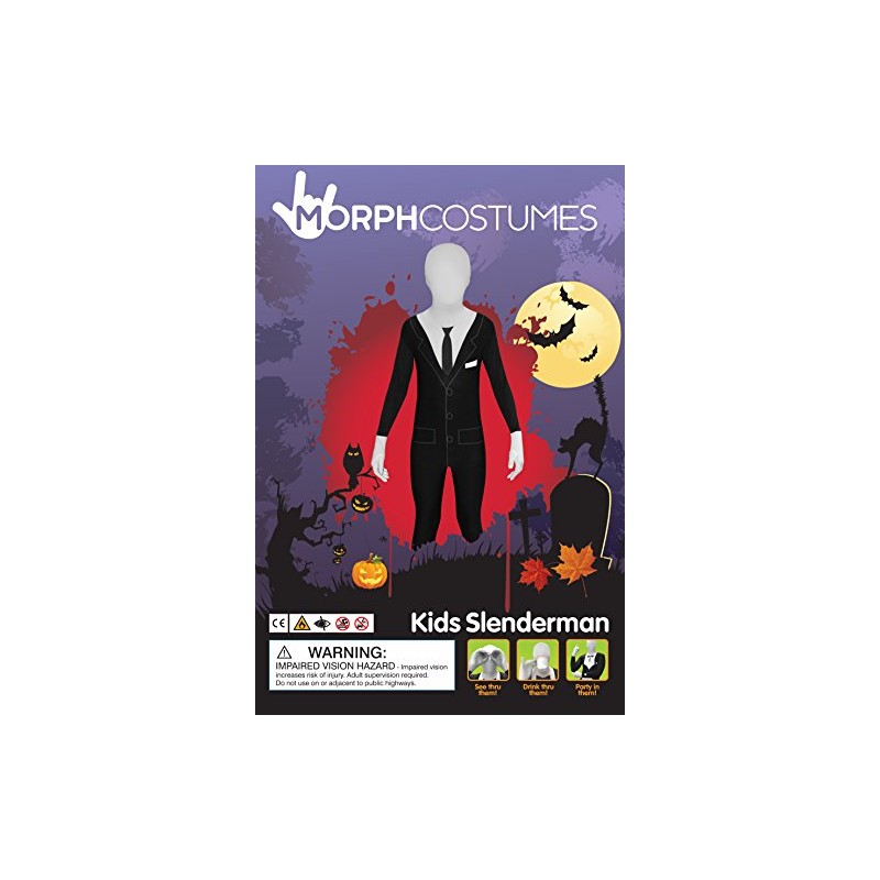 Morphsuits Slenderman Kids Monster Urban Legend Costume