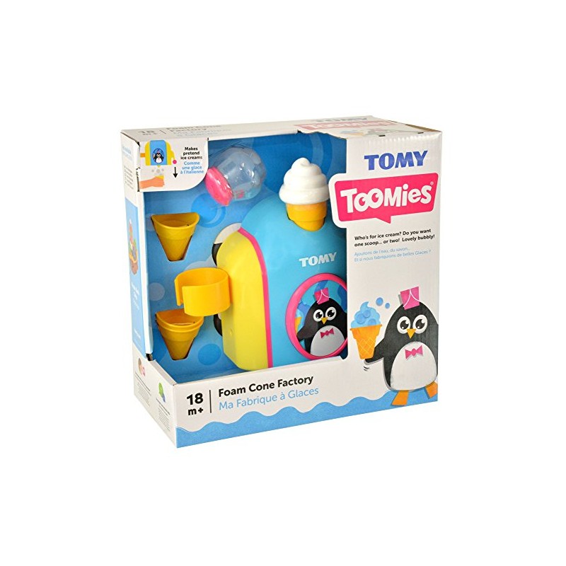 TOMY Toomies Foam Cone Factory Preschool Children's Bath Toy